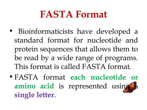 sequence file formats ppt databases computer software and
