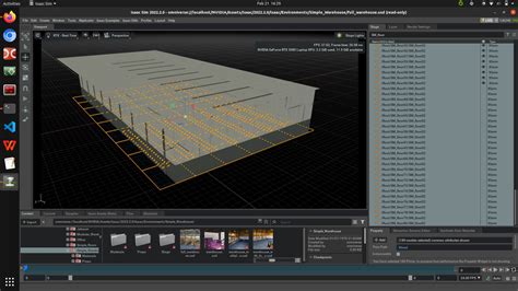 Getting The Bounding Box Of The Grey Floor In Warehouse Usd In Isaac