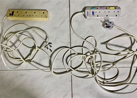 2 X Trailing Power Sockets Tv And Home Appliances Electrical Adaptors And Sockets On Carousell