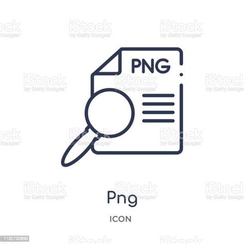파일 형식 개요 컬렉션에서 선형 Png 아이콘입니다 흰색 배경에 고립 된 얇은 선 Png 벡터입니다 Png 유행 그림 0명에 대한 스톡 벡터 아트 및 기타 이미지 Istock