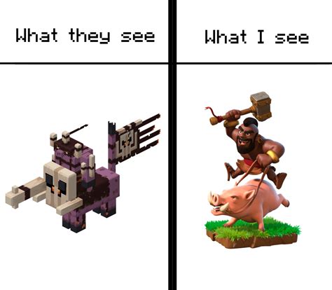 Does Anyone See The Beast As A Piglin Version Of The Hog Rider Or Is It
