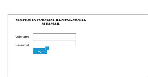 Desain User Interface Sederhana Aplikasi Rental Mobil Tugas IMK