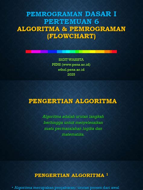 Algoritma Dan Flowchart Pemrograman Dasar Pdf