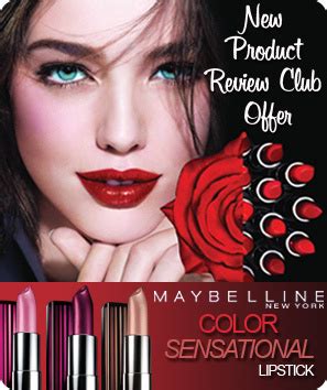 New Product Review Club Offer Maybelline New York Color Sensational