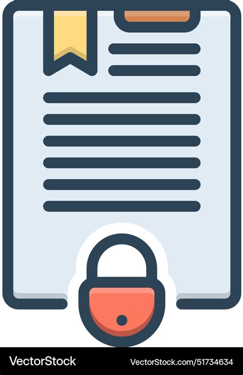 Document Protection Royalty Free Vector Image VectorStock