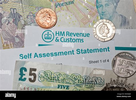 Hmrc British Revenue And Customs Self Assessment Statement For Self