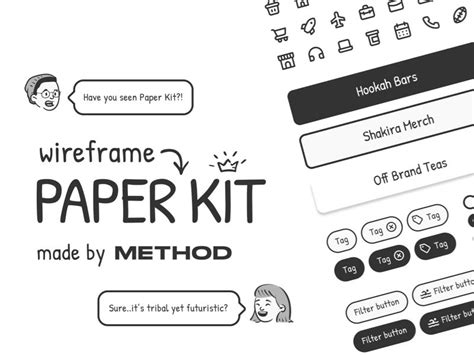Paper Free Wireframe Kit For Figma Neumorphic Design Elements