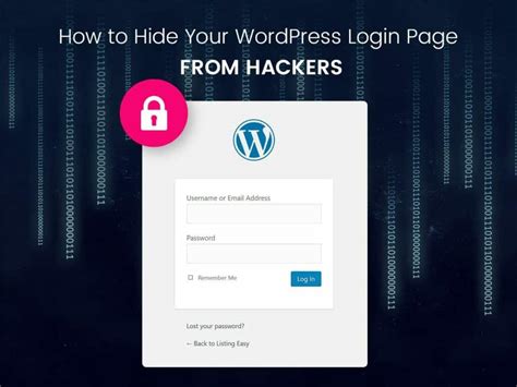 How To Hide Wordpress Login Page From Hackers Visualmodo