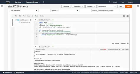 Aws Lambda Function To Start And Stop An Ec2 Instance