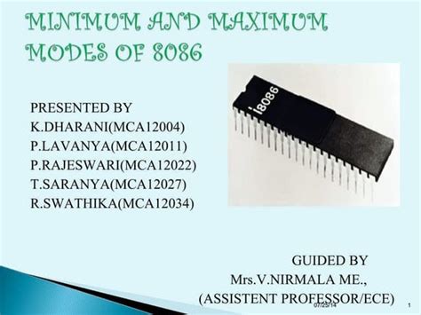 29 8086 Microprocessor Pin Diagram