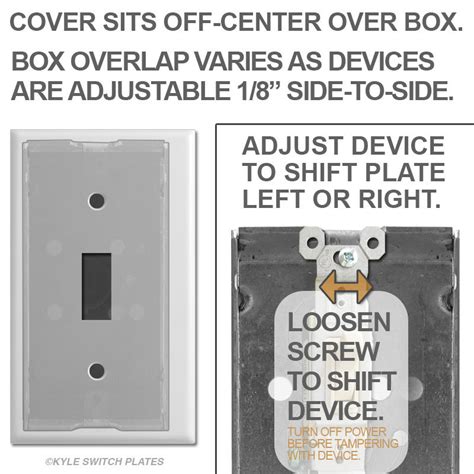 3 8 Half Trim Jumbo Toggle Light Switch Cover Plate White Kyle