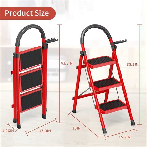 Wente Mysterious Force Shining 3 Step Ladder 3 Step Ladder Folding Step