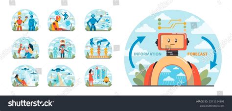 Artificial Intelligence Set Selflearning Computing System Stock Vector Royalty Free 2271114391