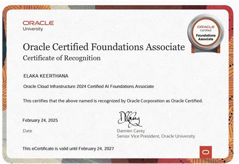 Oraclecertified Cloudcomputing Artificialintelligence Oci