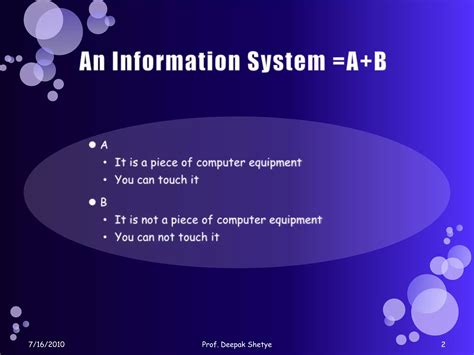 The Components Of An Information System Ppt
