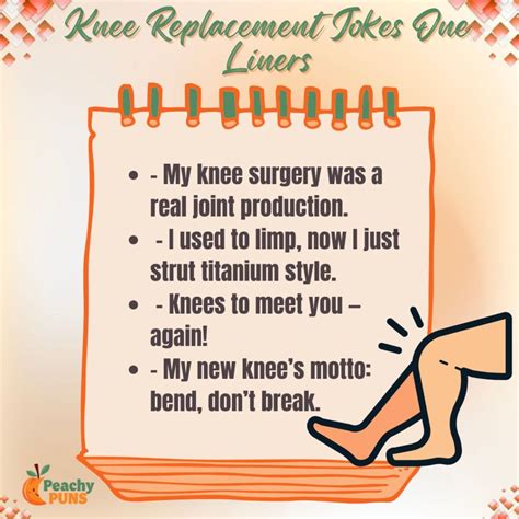 250 Knee Replacement Jokes Short One Liner Funny For Adults
