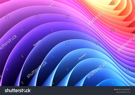 3d Render Abstract Background Smooth Lines Stock Illustration