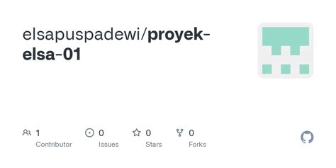 Github Elsapuspadewi Proyek Elsa 01