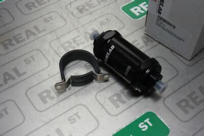 Fuelab 818 Series In Line Fuel Filter Black 6 An Male 6 Micron Micro