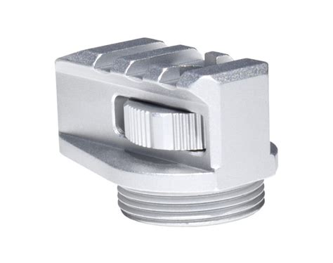 Db Tac Aluminum Bufferless Stock Adapter With Picatinny Rail And Qr Hole Silver Color Db Tac