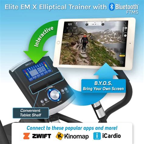 Elite Em X Elliptical Trainer 3g Cardio