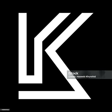 최소한의 Fk 로고 고급 배경에 Kf 편지의 아이콘입니다 Fk 모노그램 이니셜을 기반으로 한 로고 아이디어 전문적인 다양한 문자 기호와 배경에 Kf 로고 0명에 대한 스톡