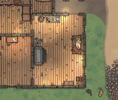Simple Inn Battle Map Dnd Battle Map Dandd Battlemap Dungeons And