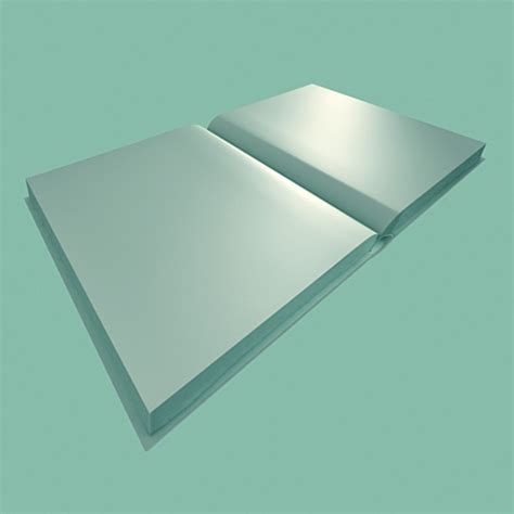 Opened Book 3d Model