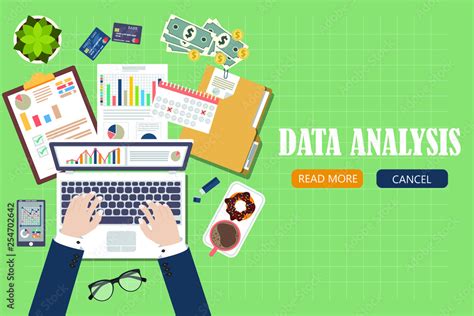 Auditing Concept Vector Illustration Tax Process Business Background Flat Design Of Analysis