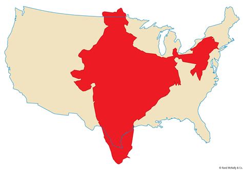 Map Of India Compared To Usa The New Political Map Of India Recently