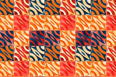 Premium Vector Seamless Geometric Square Background Pattern Vector Illustration From Random