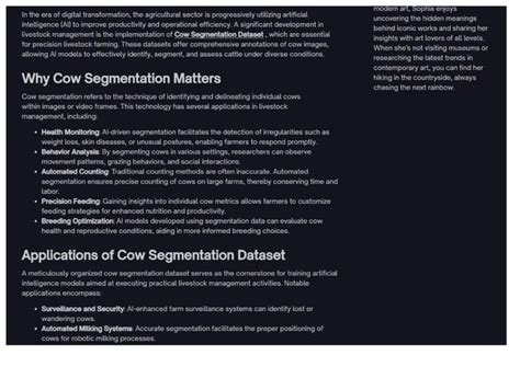 Cow Segmentation Dataset A Vital Tool For Precision Livestock Farmingpdf