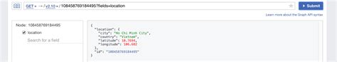 Php Facebook Api How To Get Latlong From Userlocation Stack Overflow