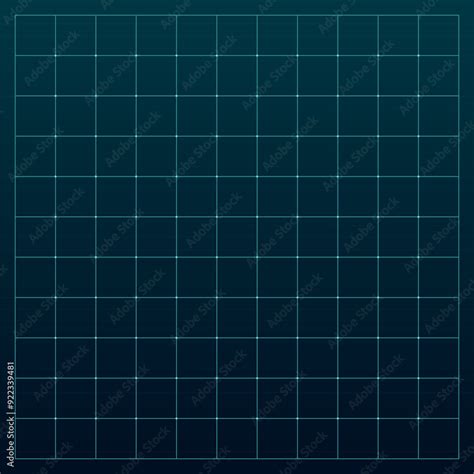 Hud Grid Game Panel Graph With Dots Lines Digital Screen Interface Display Electronic Grid