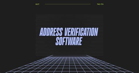 Addressing Perfection Unveiling The 20 Best Address Verification