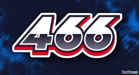 466 Text Effect and Logo Design Number