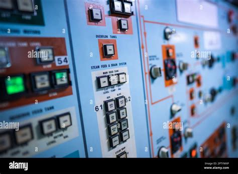 Image Of A Control Panel With Many Buttons Stock Photo Alamy