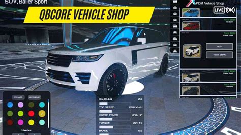 qbcore vehicle shop qbcore script