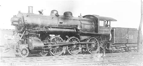 Boston And Maine Railroad Schenectady New York Class 4 6 0 2111