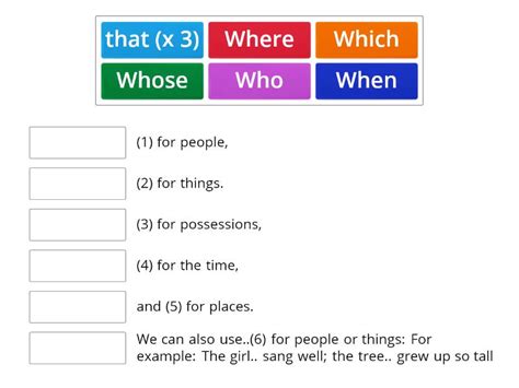Useful Languagerelative Pronouns And Linking Expressions Match Up