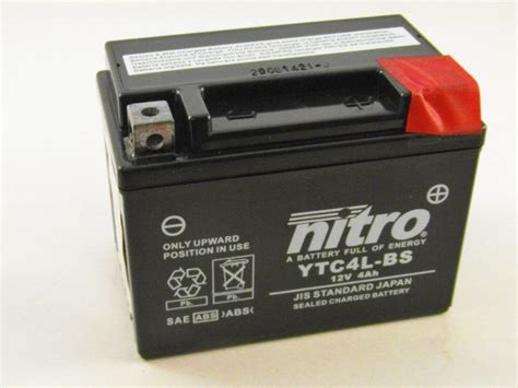 Accu Battery 12 Volt 4 Amp Custom Use Motorservice Daan Smallenburg