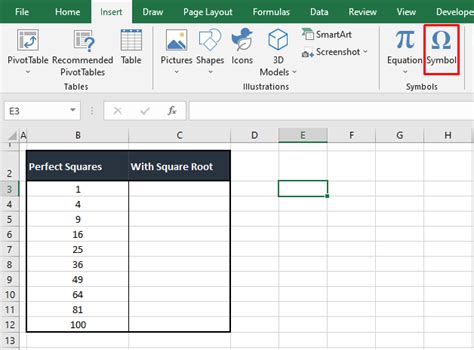 How To Insert Square Root Symbol √ In Excel 6 Quick Ways