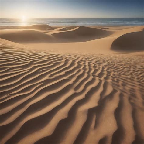 Sandy Texture Background With Copy Space Premium Ai Generated Image