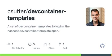 github csutter devcontainer templates a set of devcontainer