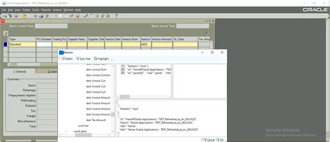 Java Selector Is Not Returning All The Columns From The Oracle Erp