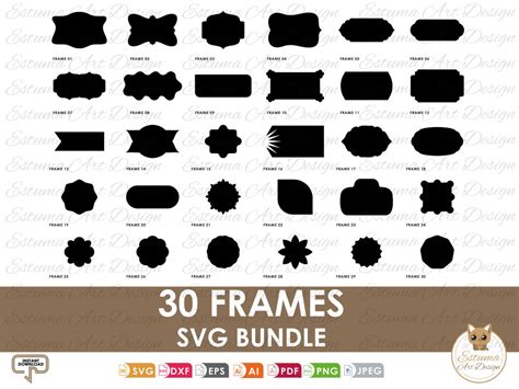 Frames Svgs Sign And Offset Frames Cut File Signs Svg Tags Svg