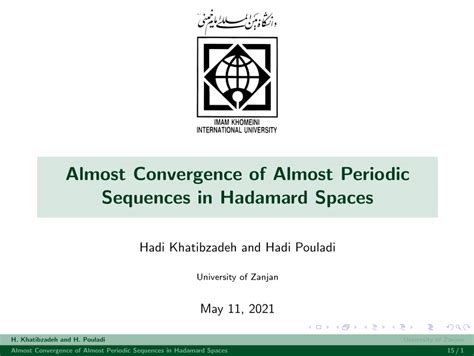 Pdf Almost Convergence Of Almost Periodic Sequences In Hadamard Spaces