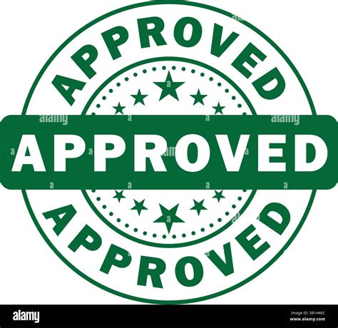 Approved Stamp Seal For Certification And Authorization Stock Vector Image And Art Alamy