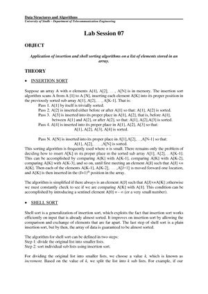 Lab 04 Lab Data Structures And Algorithms University Of Sindh Department Of