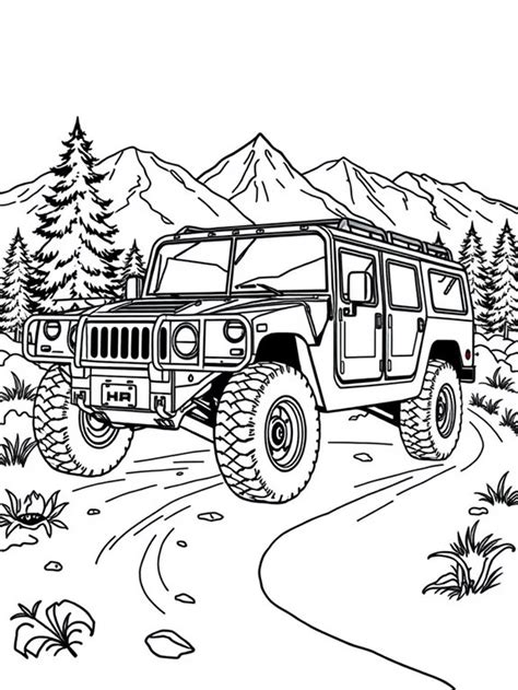 12 Free Hummer H1 Coloring Pages To Print And Enjoy